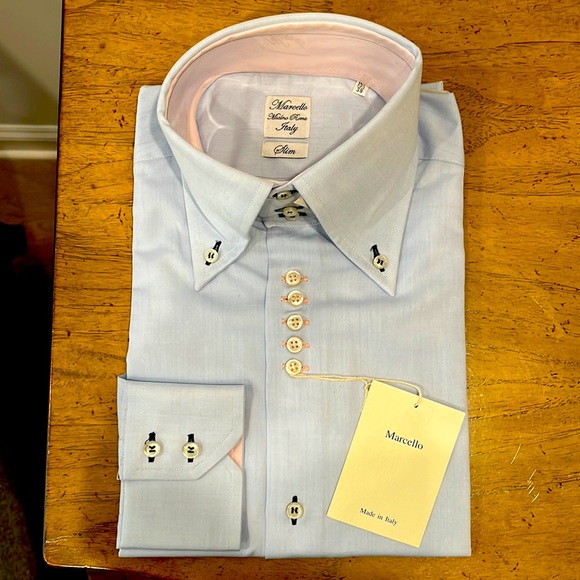 Marcello Custom Italian | Shirts | Mens Italian Dress Shirt Fancy ...